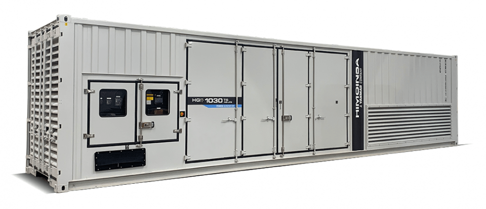 Himoinsa developed a compact 1MW gas genset