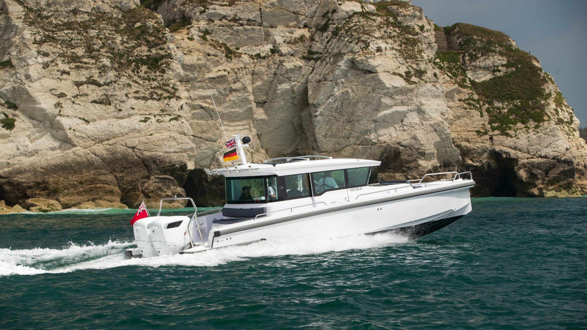 Cox Marine CXO300 diesel outboard engines at Cannes Yachting Festival
