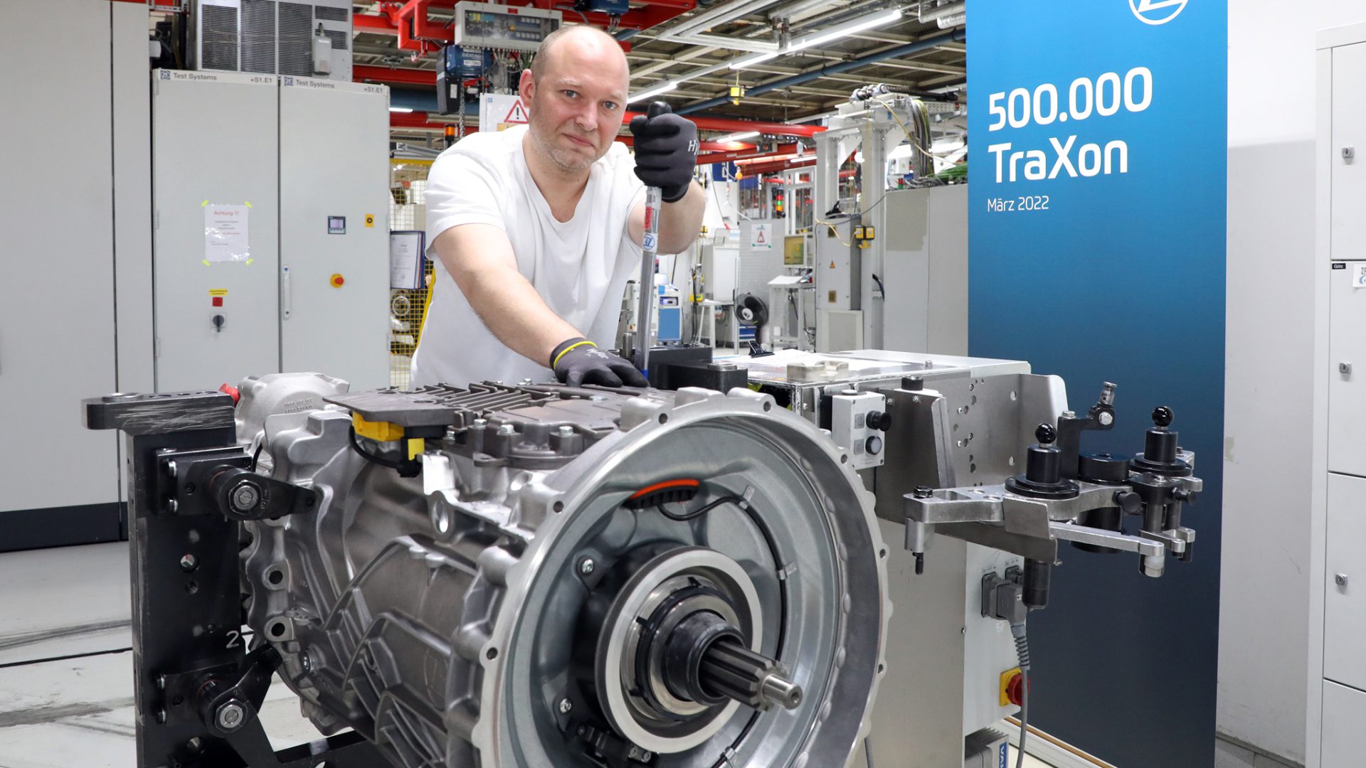 ZF Celebrates 500,000th TraXon transmission system produced