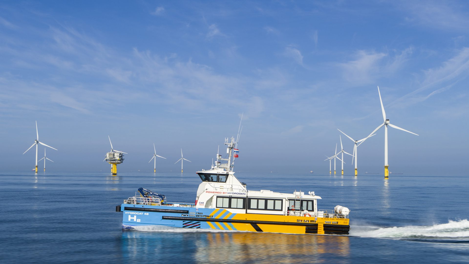 MAN Engines: the first dual fuel hydrogen engines in use on a work boat