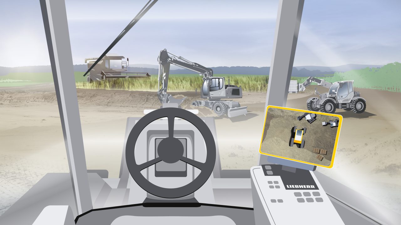 Liebherr surround view system for mobile machines at Bauma
