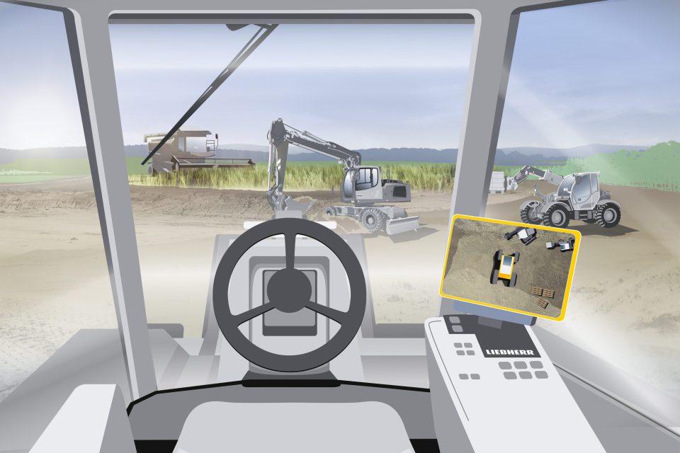Liebherr surround view system for mobile machines at Bauma