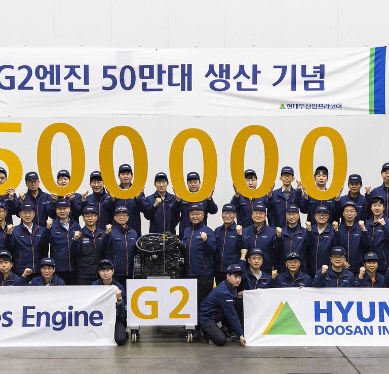 Hyundai Doosan Infracore produces its 500,000th G2 engine