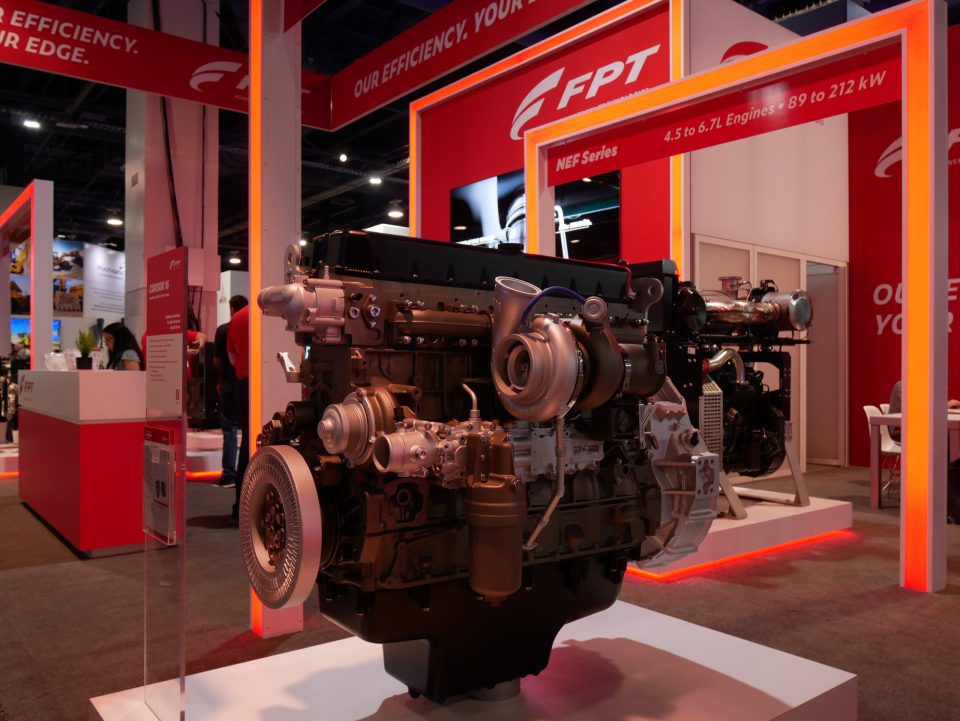 FPT displayed powerpack engines at the Conexpo