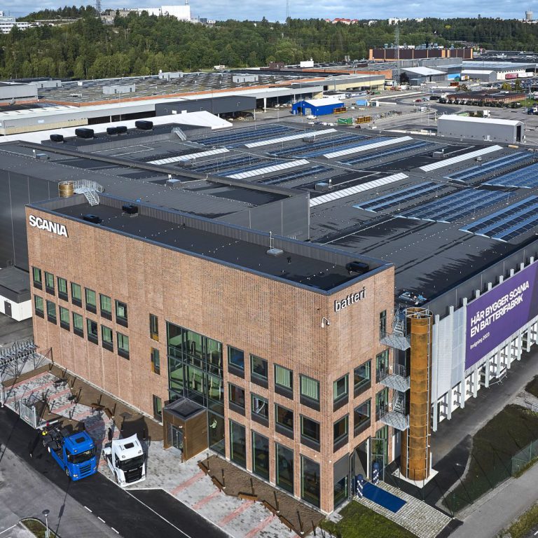 Scania inaugurates battery assembly facility in Södertälje
