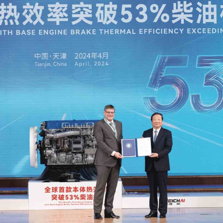 Weichai Power breakthrough: Diesel engine efficiency at 54,16%