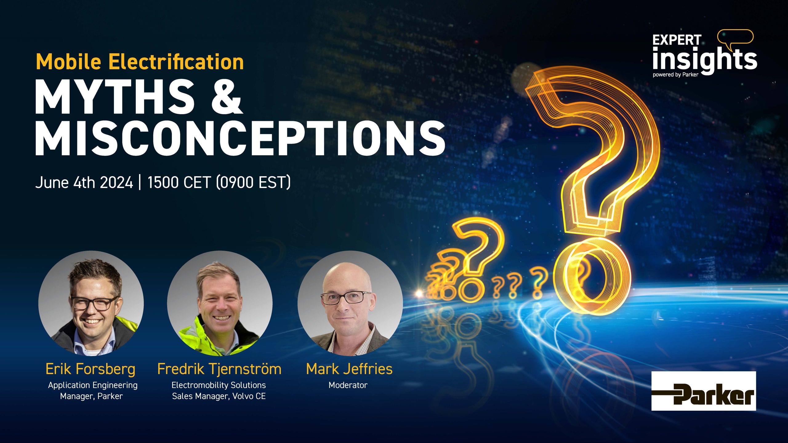 Parker and Volvo CE together in a tech talk to debunks myths on electrification - Powertrain ...