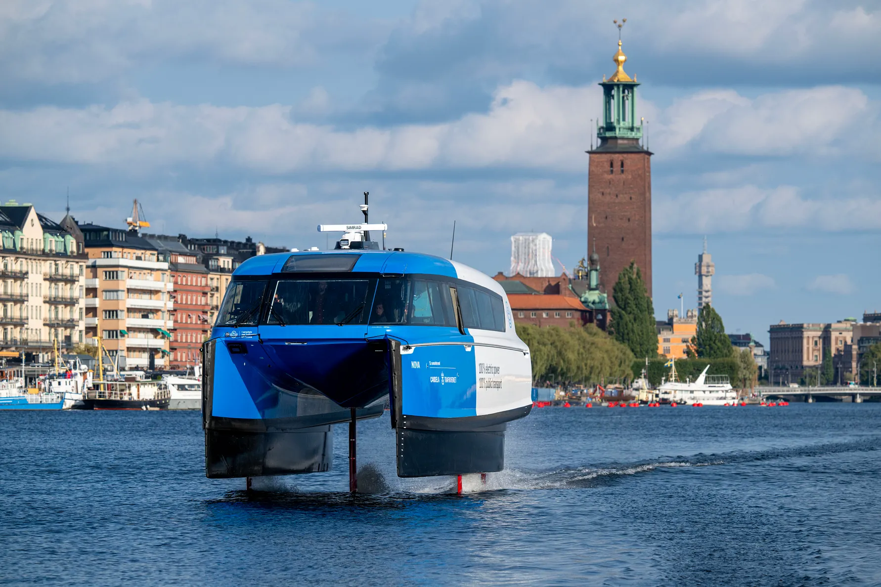 The first electric hydrofoil ferry takes off in Stockholm - Powertrain ...