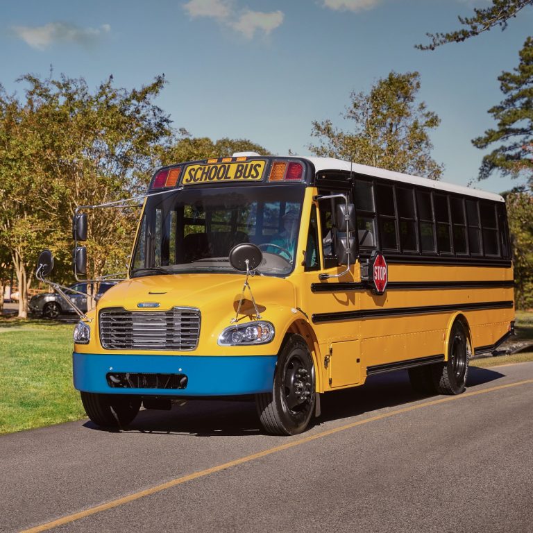 Thomas Built Buses unveils electric school bus powered by Accelera ...