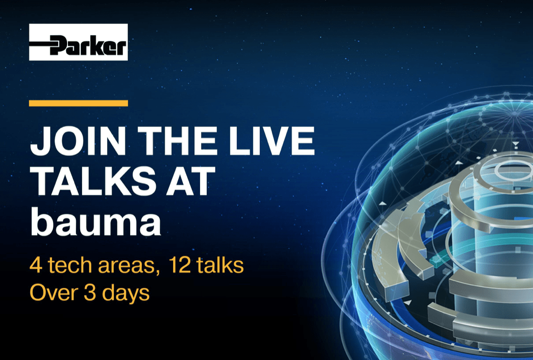 Parker to host the latest innovations at the Live Talks at Bauma 2025 ...
